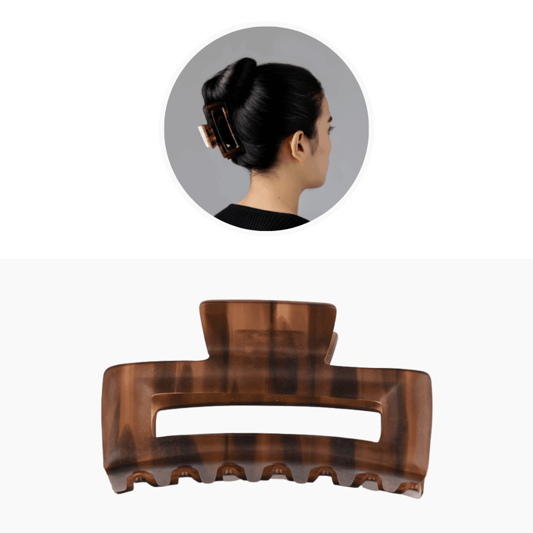 Large Brown Hair Claw – BOMBAY HAIR Pro